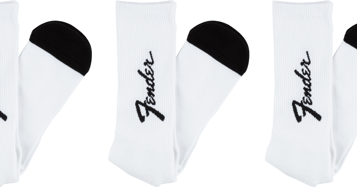 Fender® Exploded Logo Crew Socks, 3-Pack