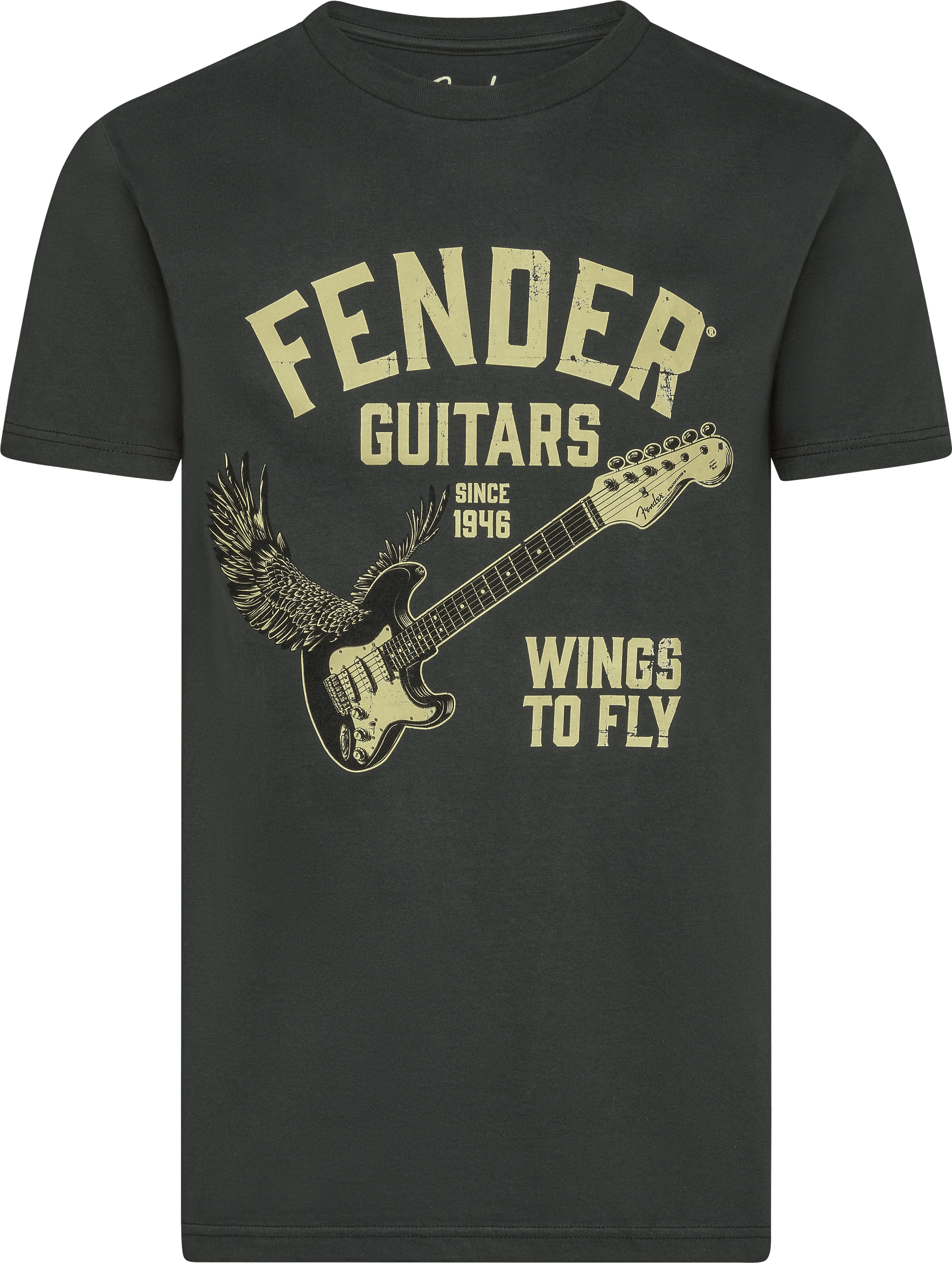 Fender® Wings To Fly T-Shirt, Vintage Black